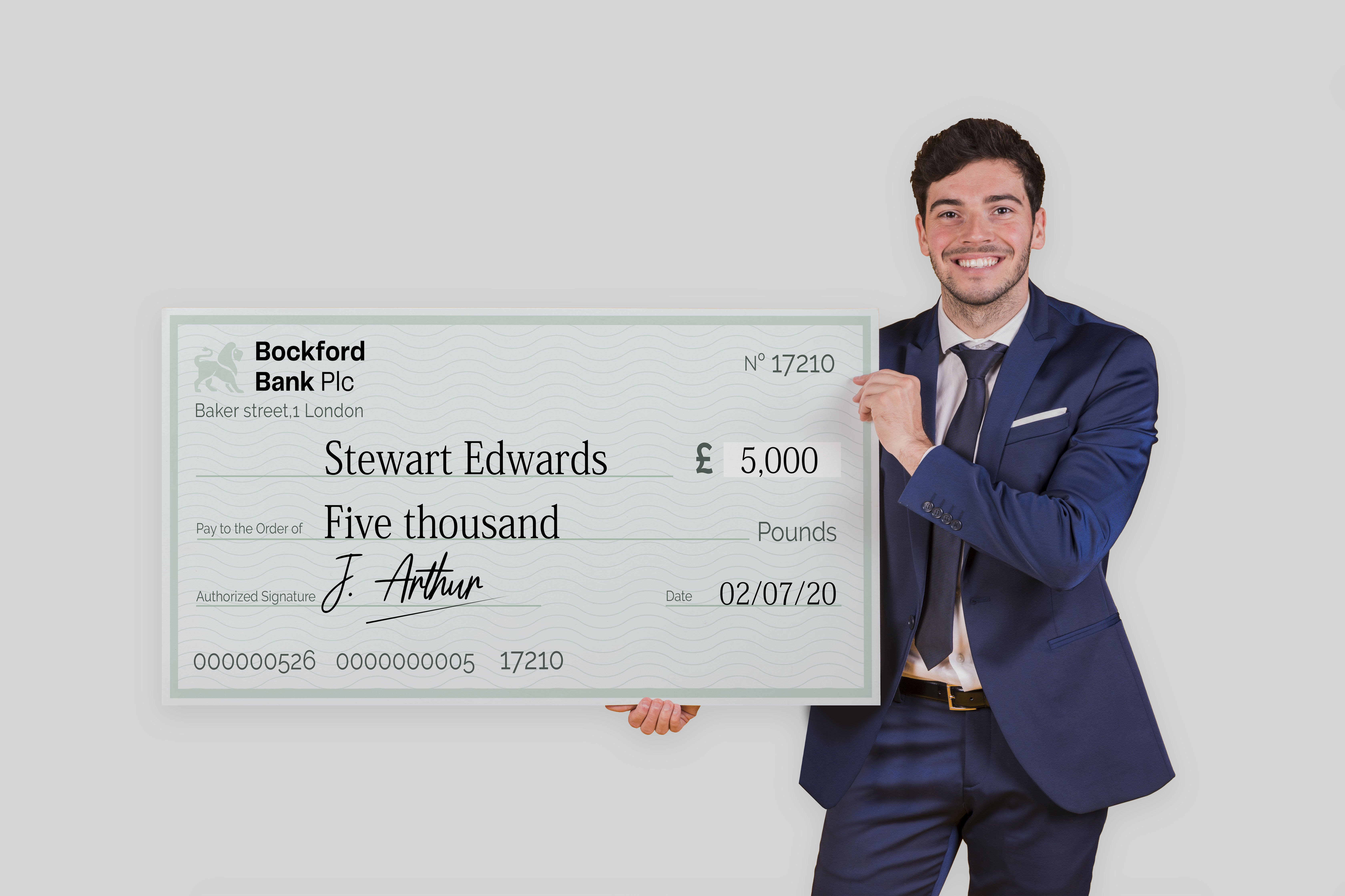 Giant Cheques - Minuteman Press Bath